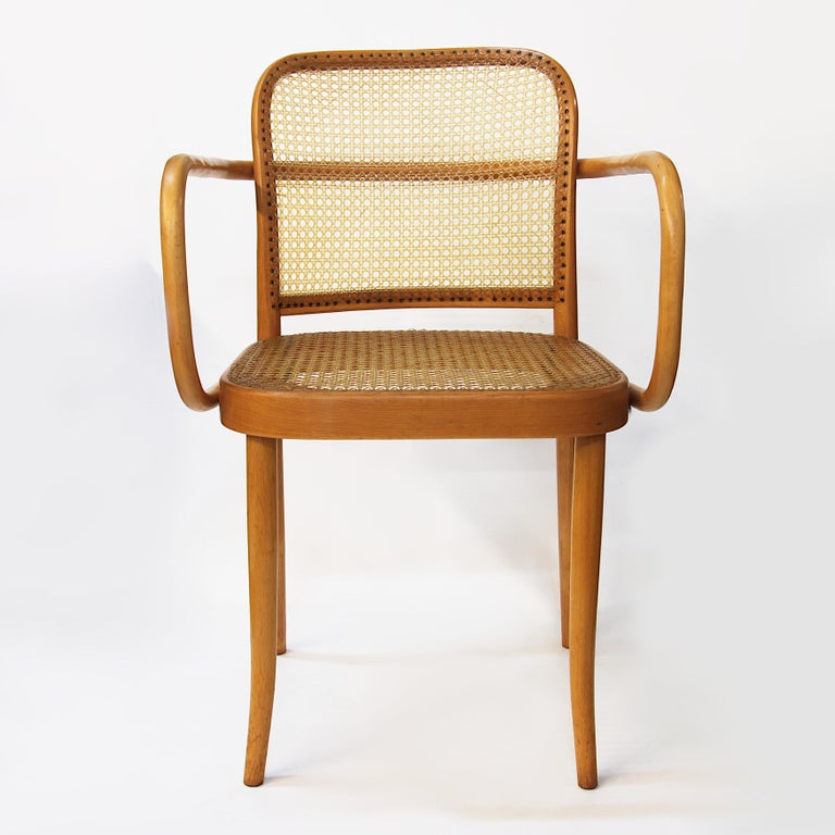 Set of 8 Vintage Bentwood Dining 811 Prague Chairs by Josef Hoffmann ...