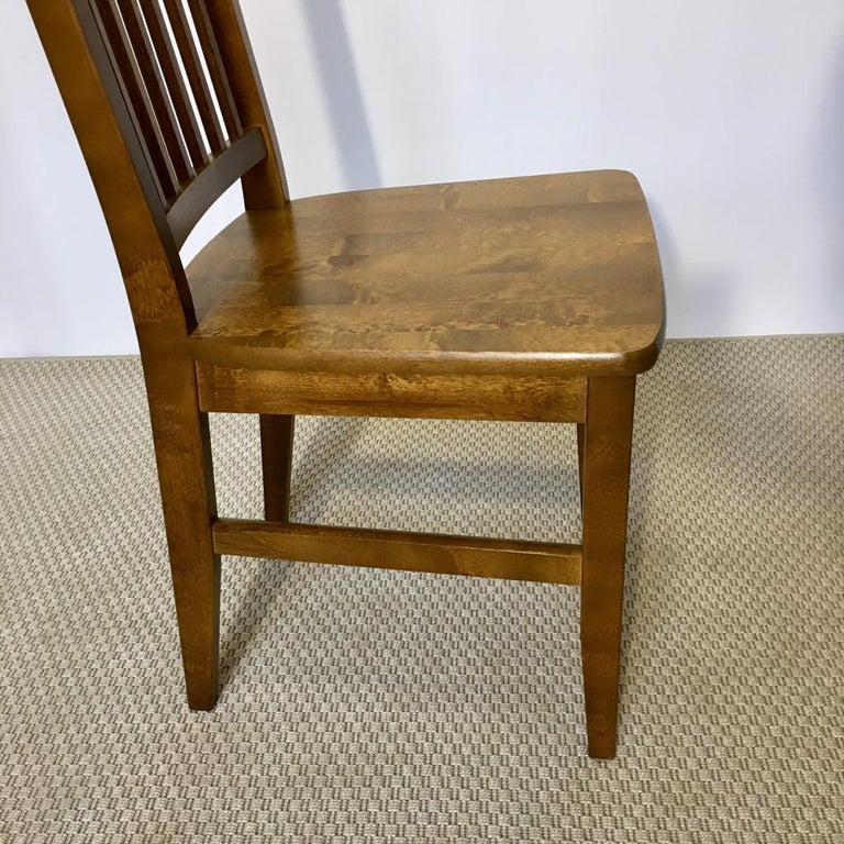 Set of 8 Vintage Birch Dining Chairs at 1stDibs