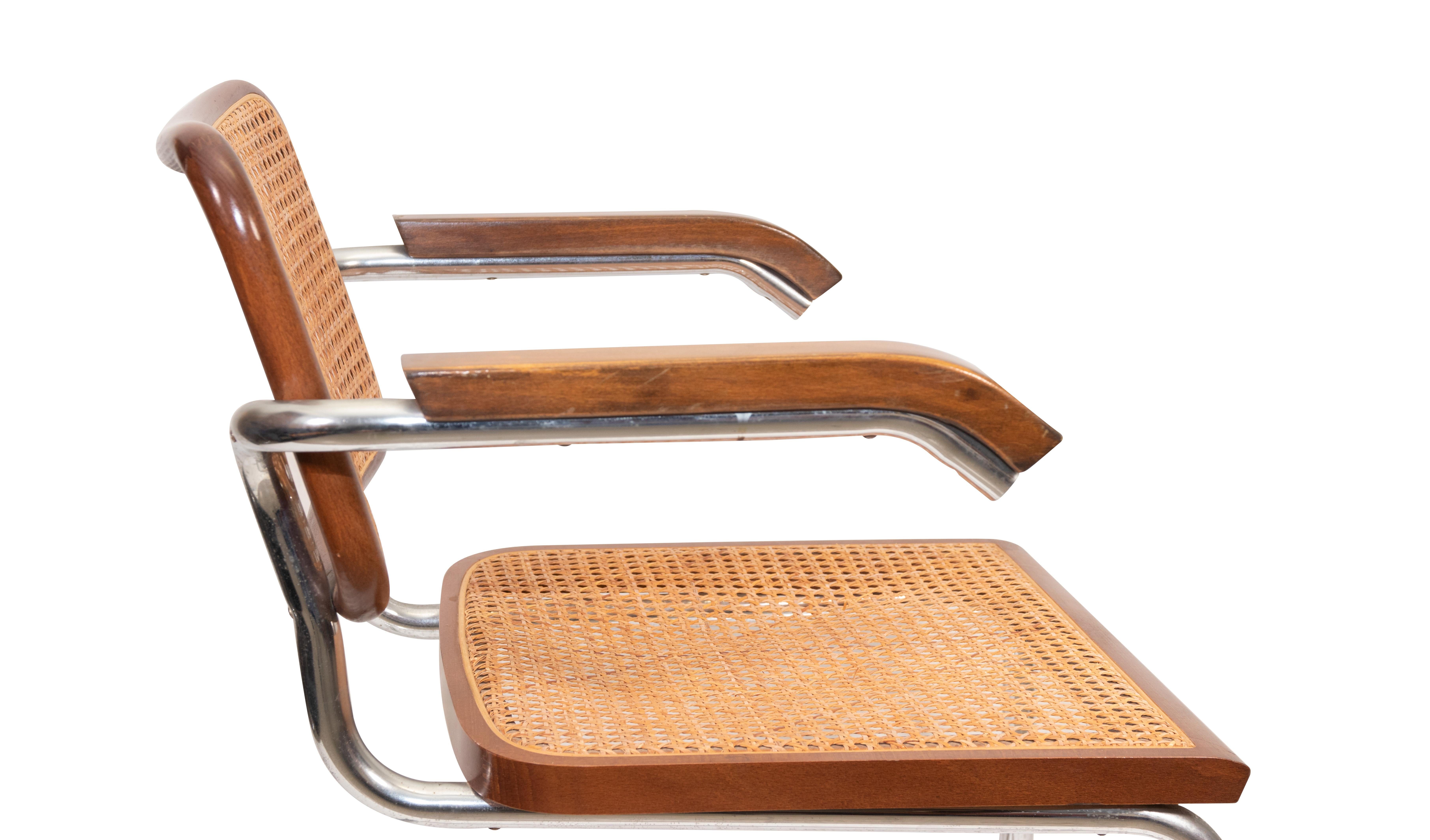 Set of 8 Vintage Cesca Chairs by Marcel Breuer, 1970s at 1stDibs