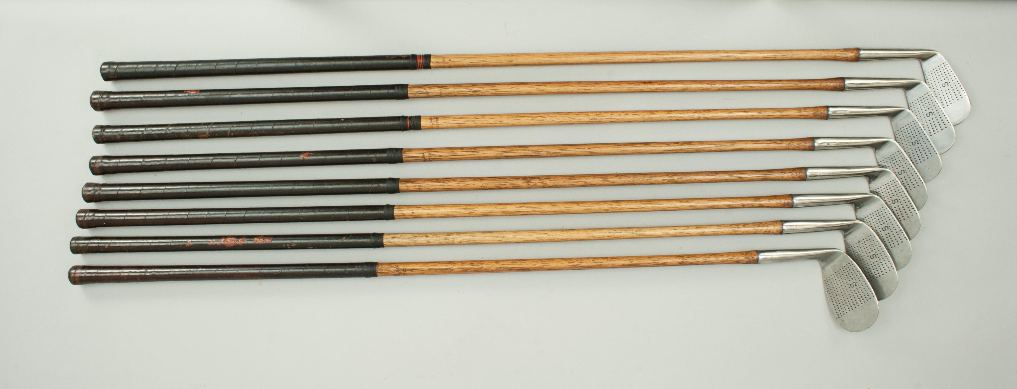 Set of 8 Vintage Golf Clubs by Ben Sayers of North Berwick For Sale at ...