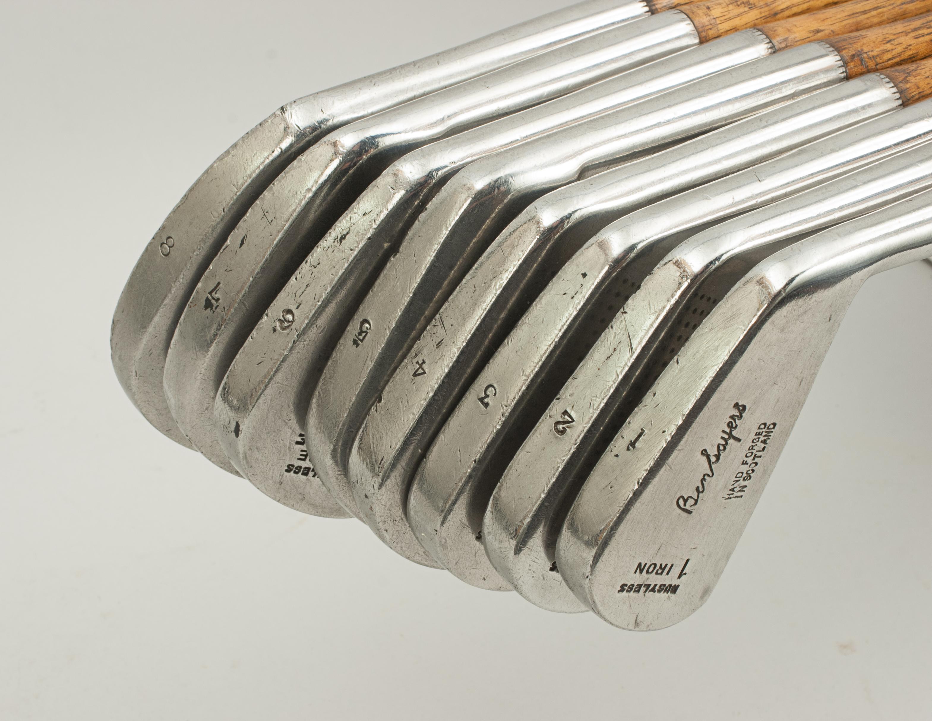 Set of 8 Vintage Golf Clubs by Ben Sayers of North Berwick For Sale at ...