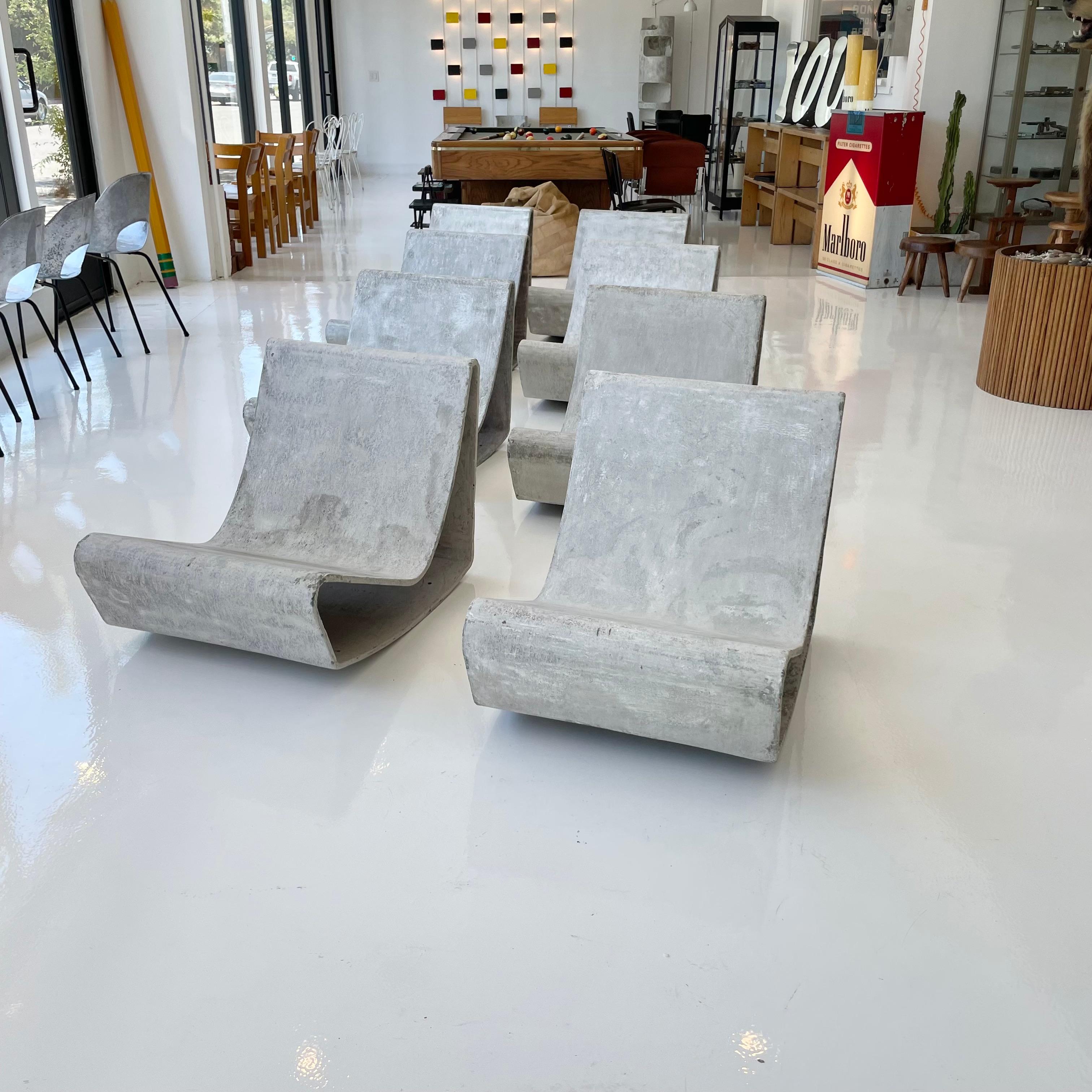 Set of 8 Vintage Willy Guhl Loop Chairs at 1stDibs