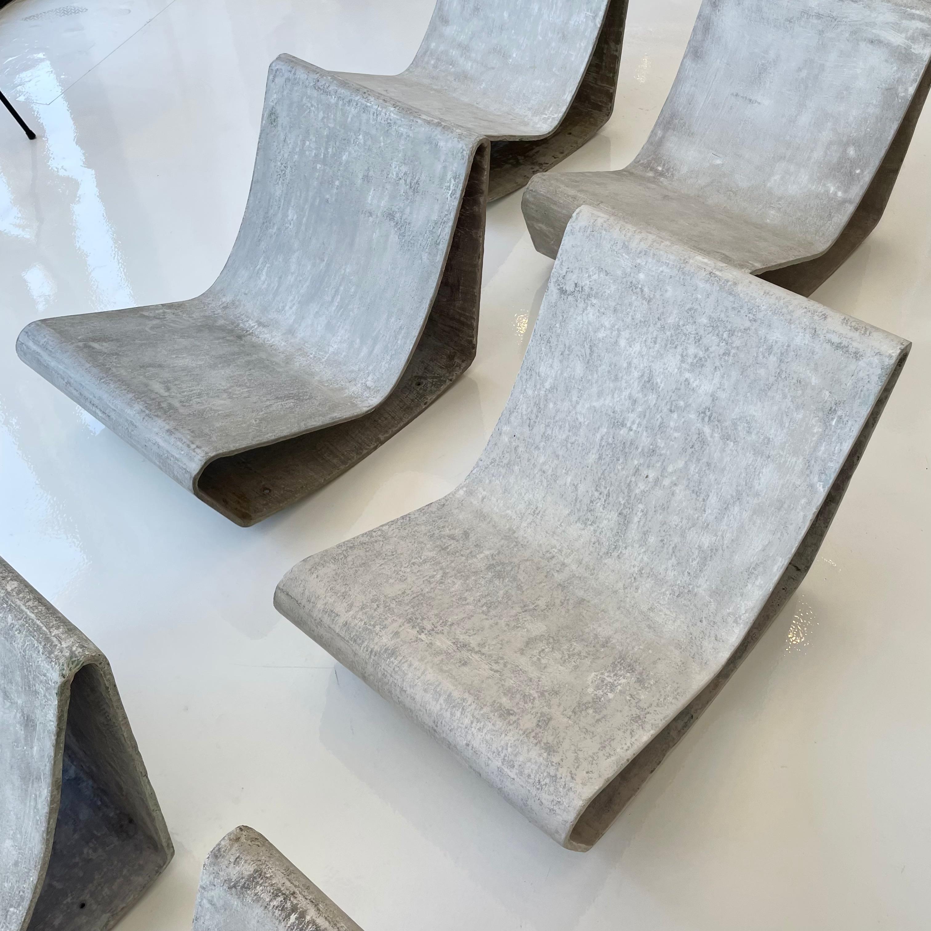 Set of 8 Vintage Willy Guhl Loop Chairs at 1stDibs