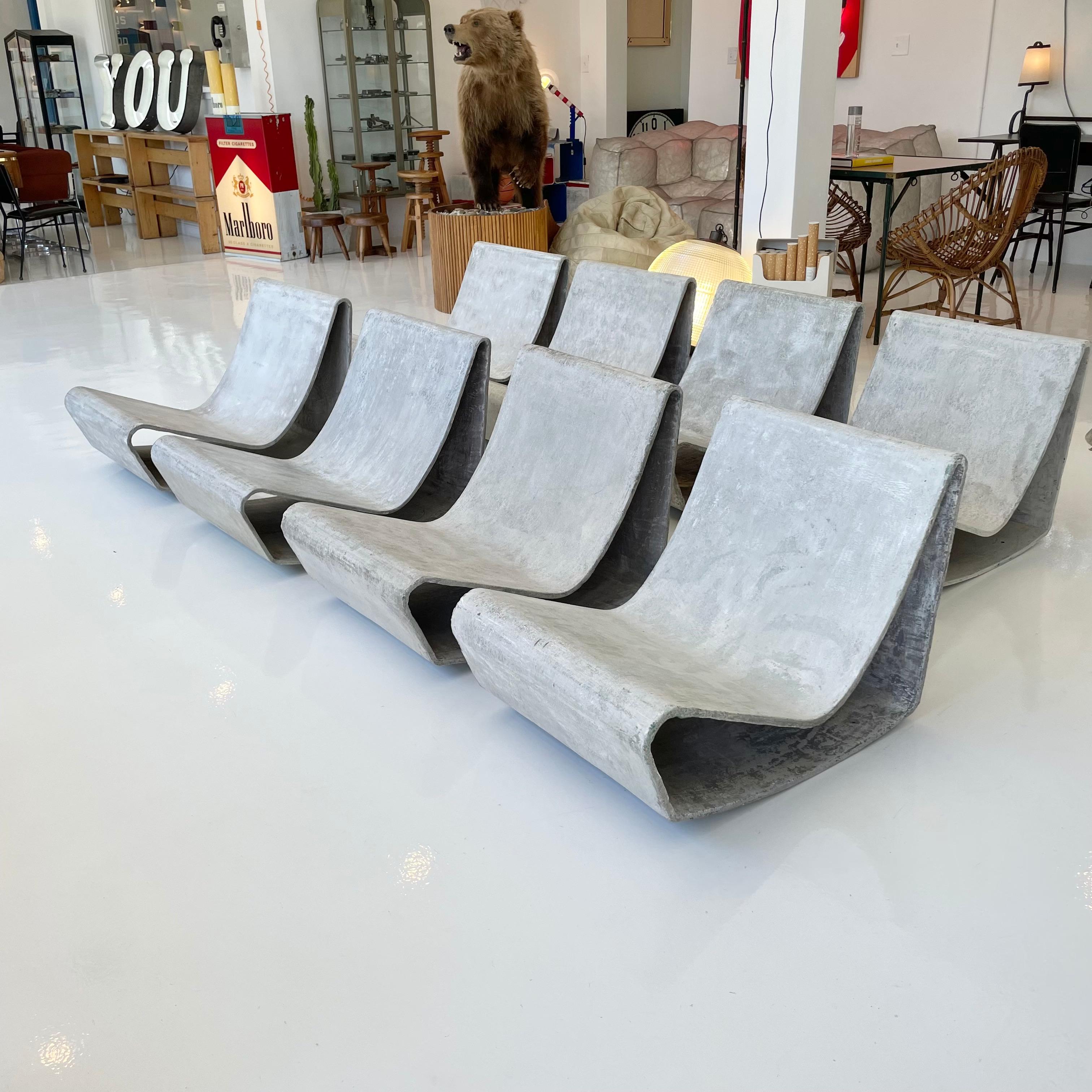 Set of 8 Vintage Willy Guhl Loop Chairs at 1stDibs