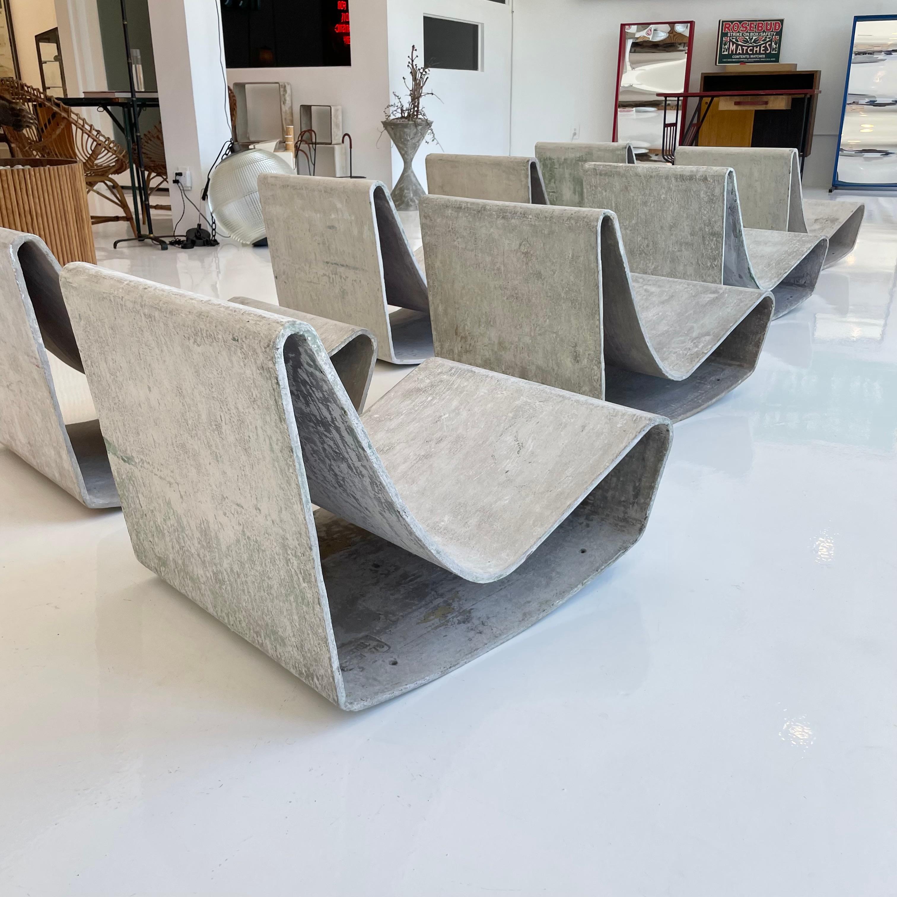 Set of 8 Vintage Willy Guhl Loop Chairs at 1stDibs