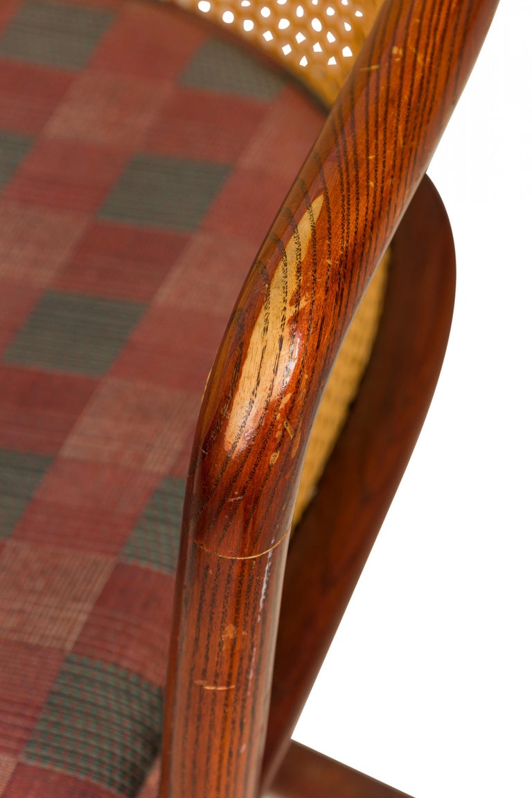 Set of 8 Ward Bennett for Brickel Associates Ash Bentwood and Cane ...