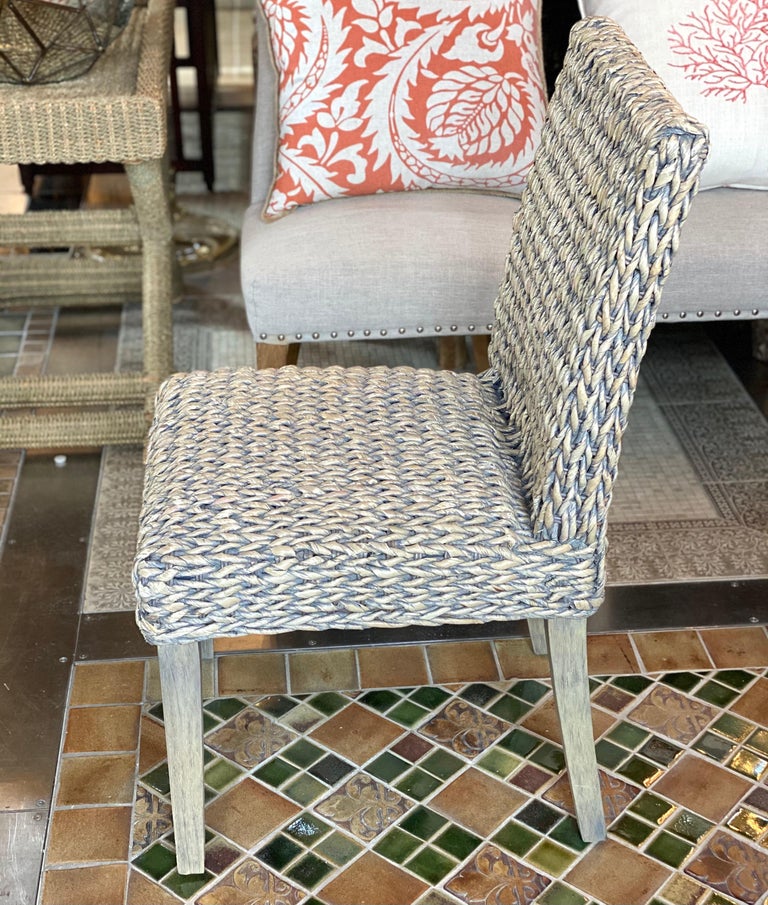 Set of 8 Woven Sea Grass Chairs at 1stDibs