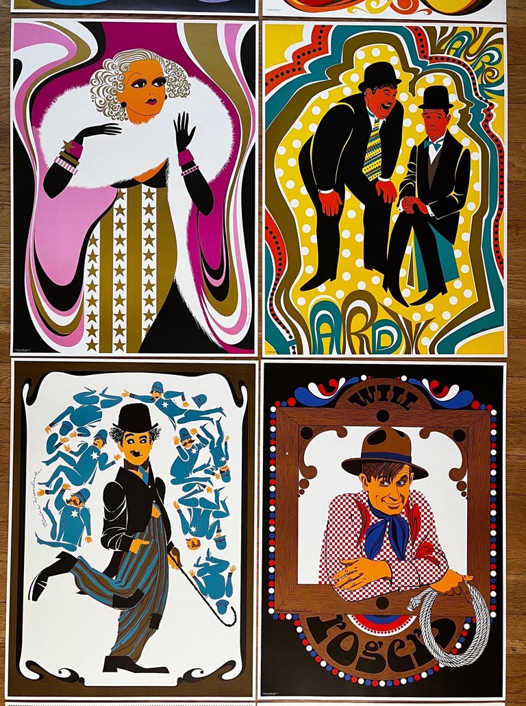 Set of '9' 1968 Elaine Havelock Posters Printed by Royal Screen Craft ...