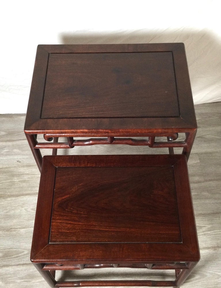 Set of Antique Chines Hongmu Nesting Tables For Sale at 1stDibs
