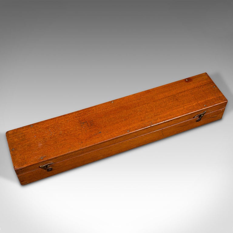 Set of Antique Draughtsman's Rules, English, Engineer's Instrument Set ...