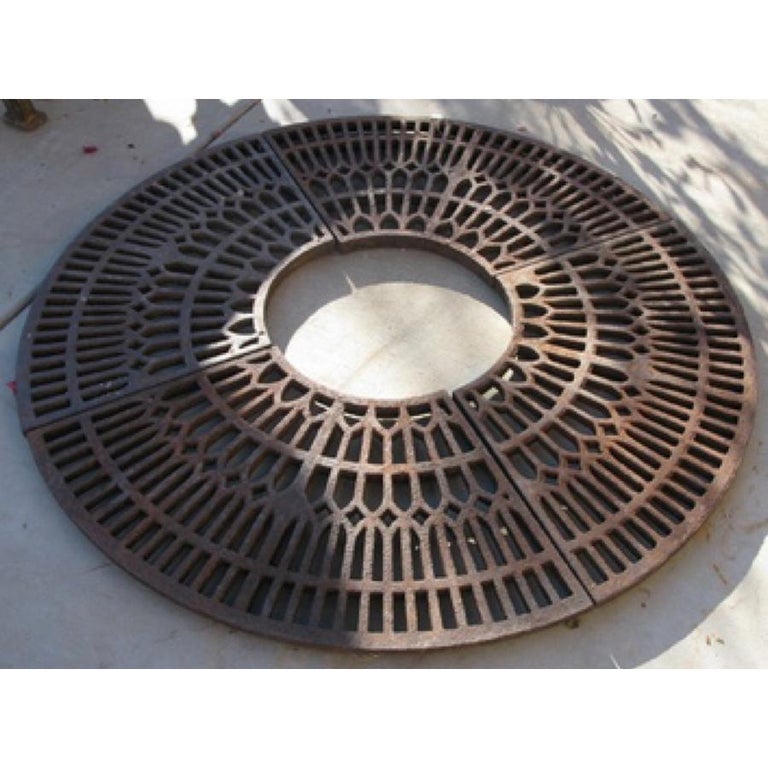 Set of Antique Iron Tree Grates, circa 1900, GE-0067 For Sale at 1stDibs