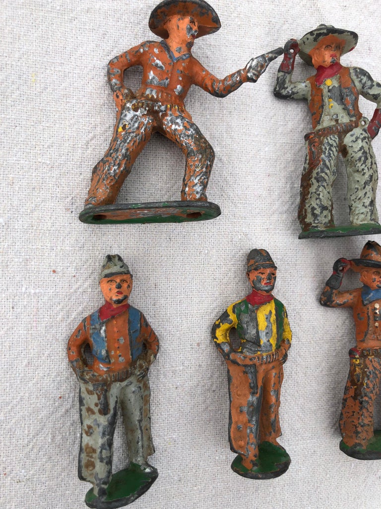 Sold-Set of Antique Lead Toy Cowboys, circa 1950 at 1stDibs | vintage ...