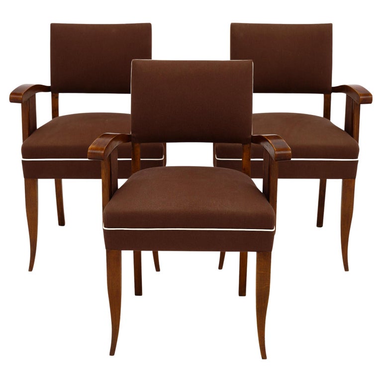 Set of Art Deco Bridge Chairs at 1stDibs