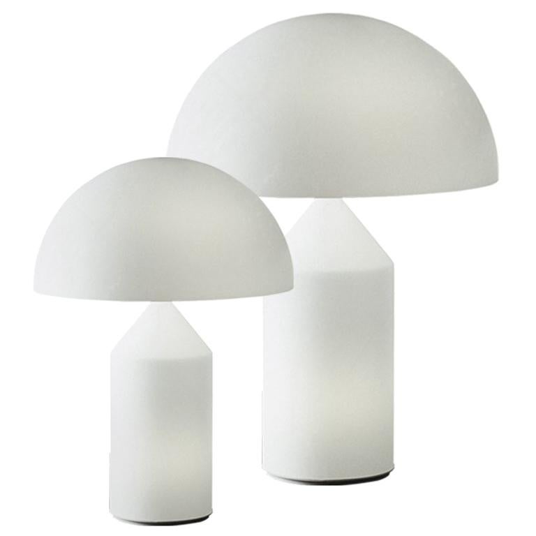 Set of 'Atollo' Large and Medium Glass Table Lamp designed by Vico ...