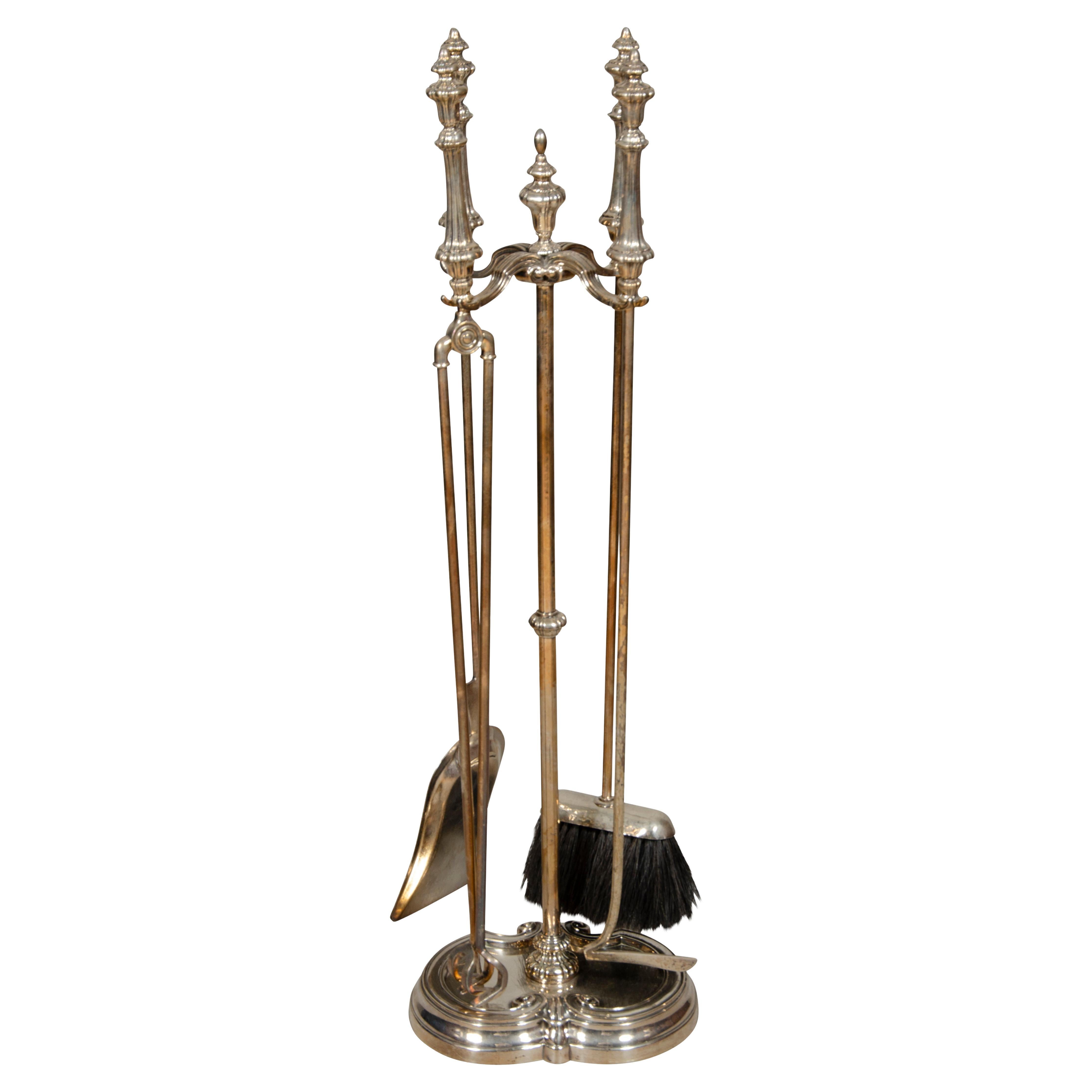 Heavy and Impressive Set of Firetools For Sale at 1stDibs