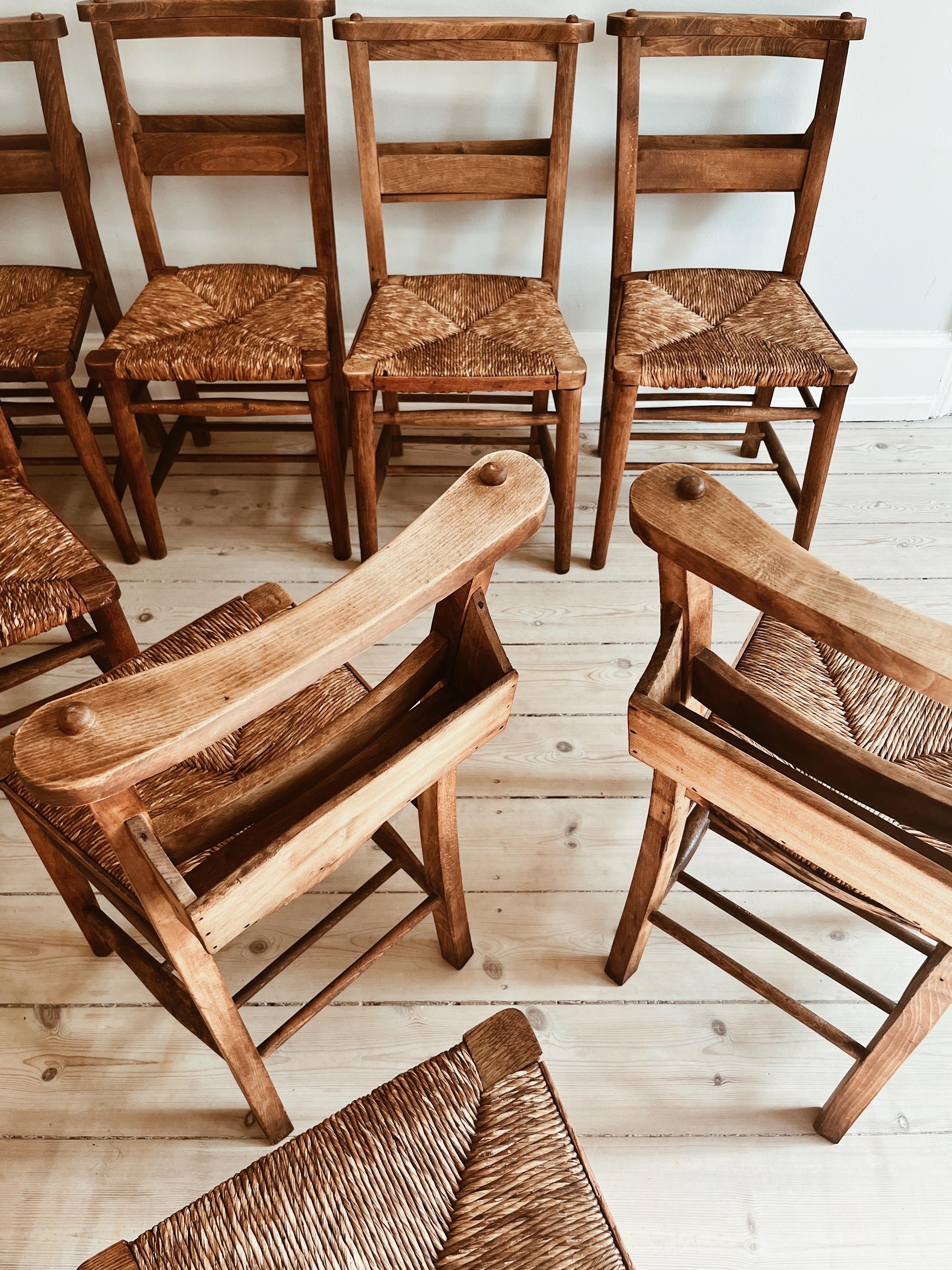 Set of British Church chairs from ca. 1930s at 1stDibs
