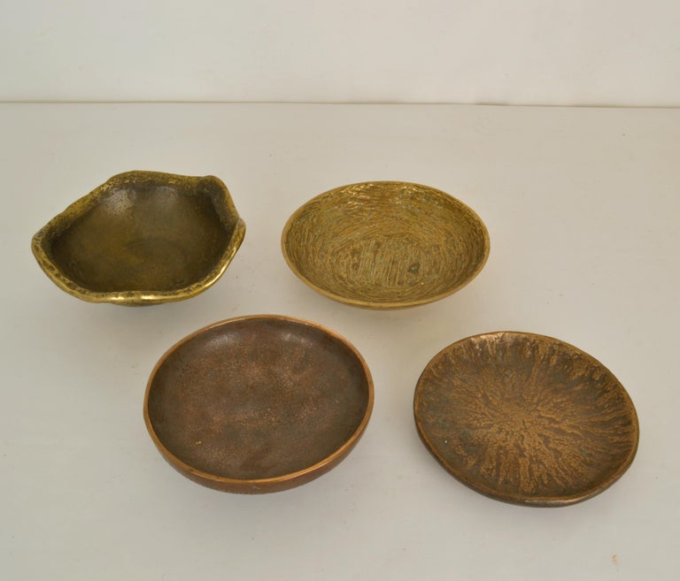 Set of Bronze Decorative Bowls For Sale at 1stDibs