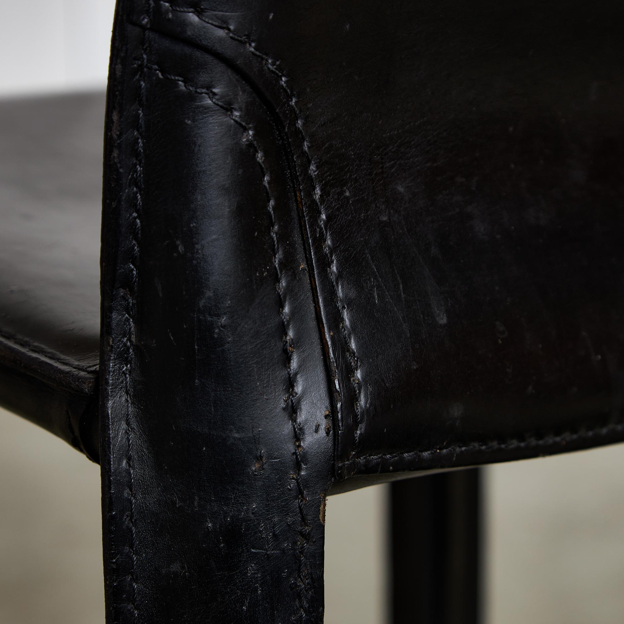 Set of Cab 412 Chairs by Mario Bellini for Cassina, 1977 For Sale at ...