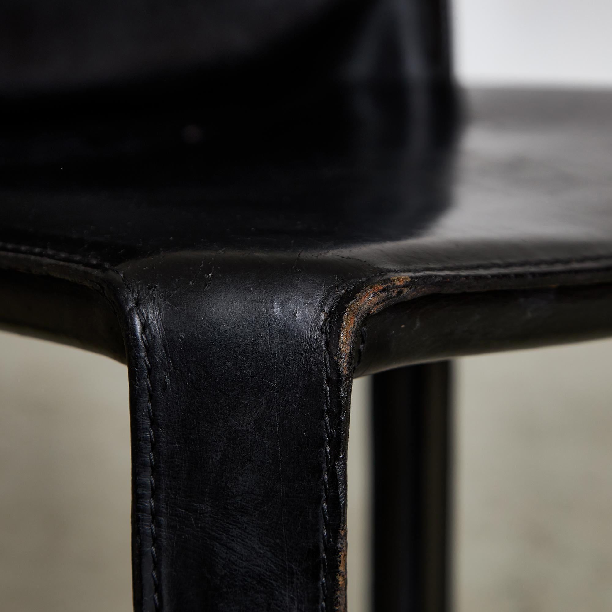 Set of Cab 412 Chairs by Mario Bellini for Cassina, 1977 For Sale at ...