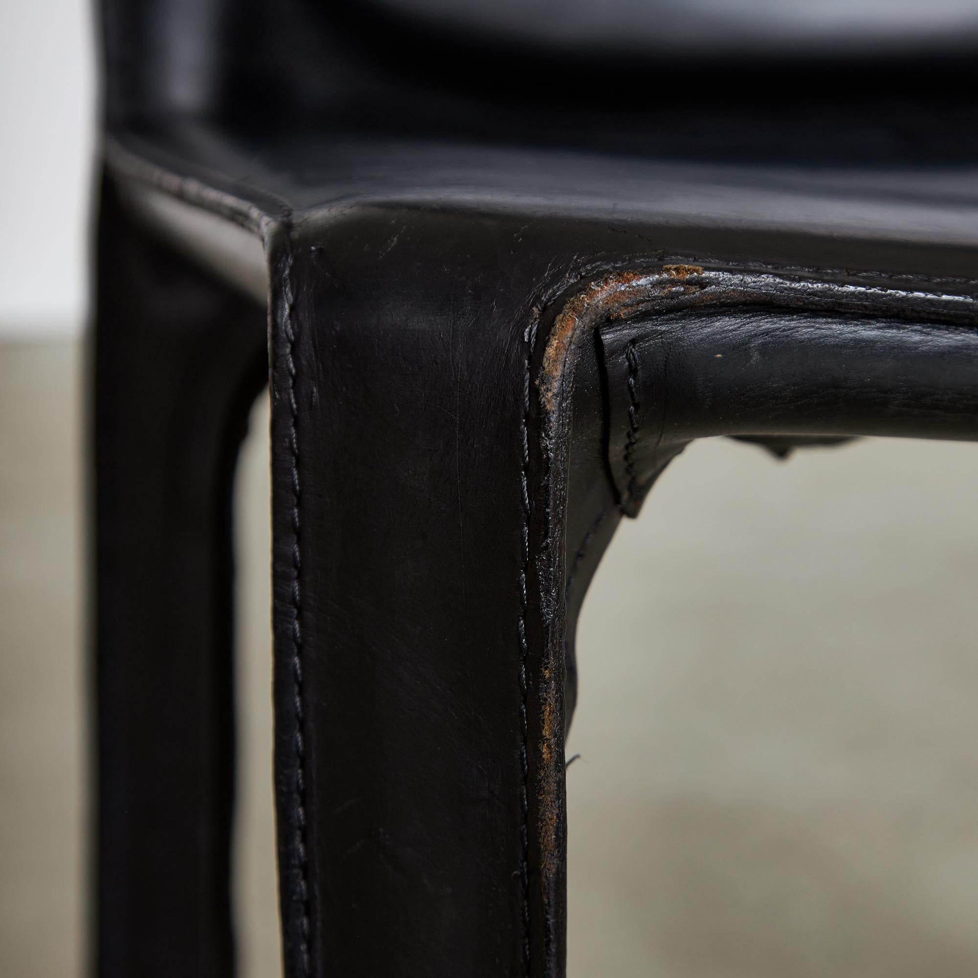 Set of Cab 412 Chairs by Mario Bellini for Cassina, 1977 For Sale at ...