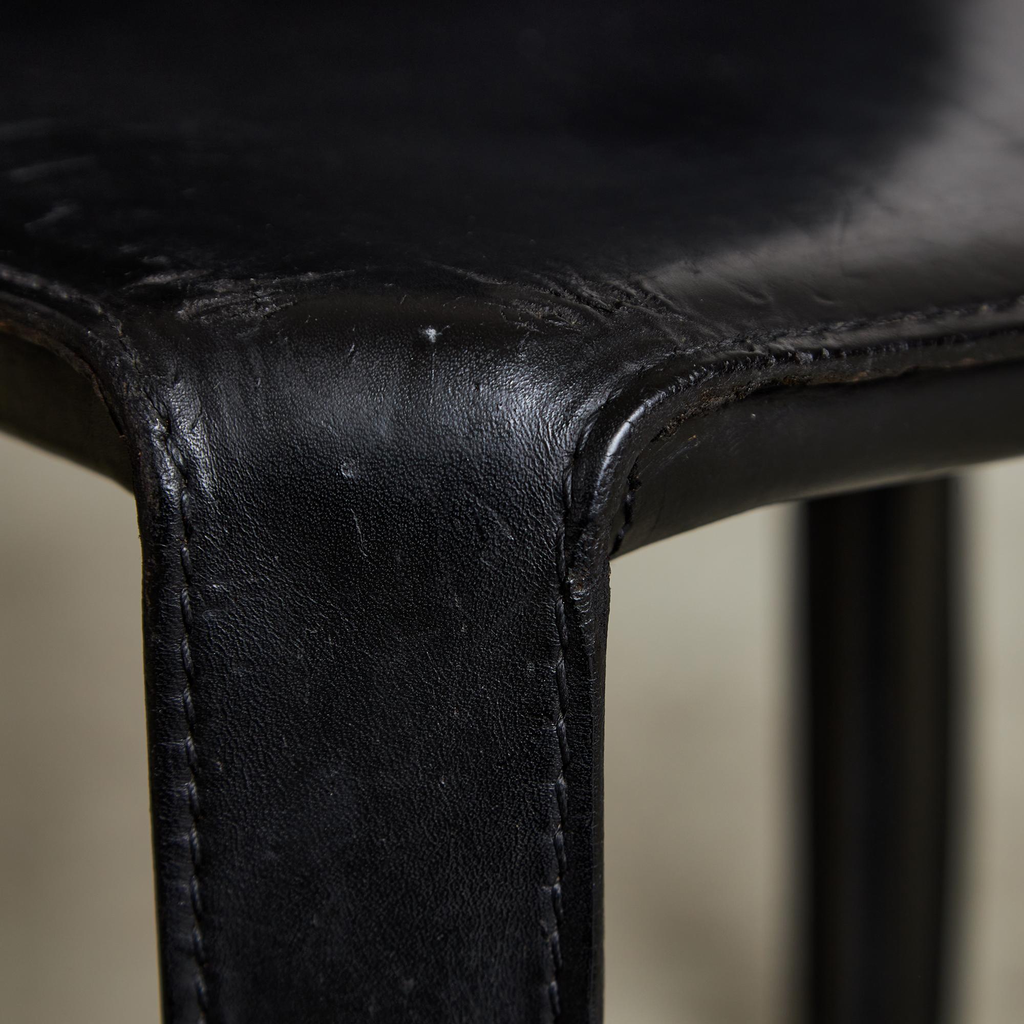 Set of Cab 412 Chairs by Mario Bellini for Cassina, 1977 For Sale at ...