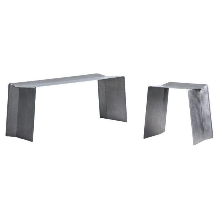 Set of Camber Stool and Bench by Paul Coenen For Sale at 1stDibs