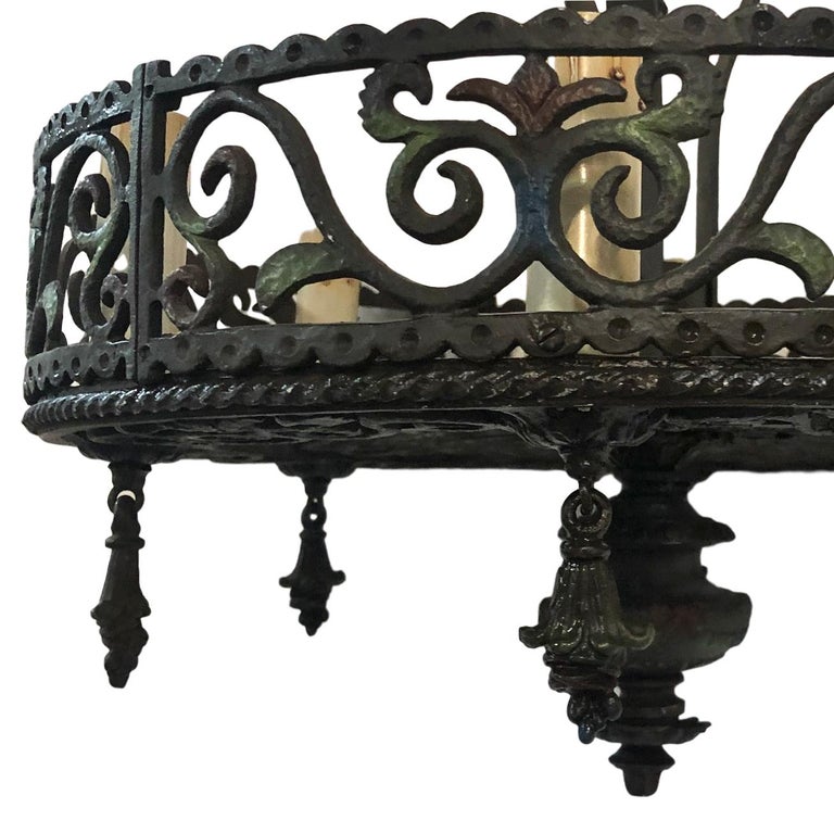 Set of Cast Iron Light Fixtures, Sold Individually For Sale at 1stDibs