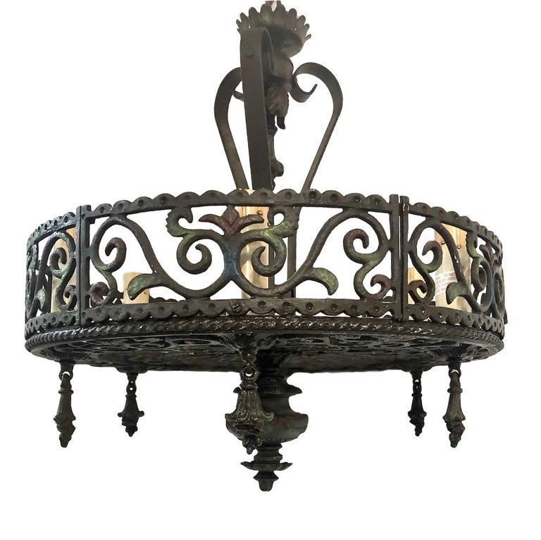Set of Cast Iron Light Fixtures, Sold Individually For Sale at 1stDibs