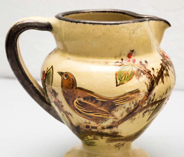 Set of Ceramic Hand Painted Vases by Catalan Artist Diaz Costa, circa ...
