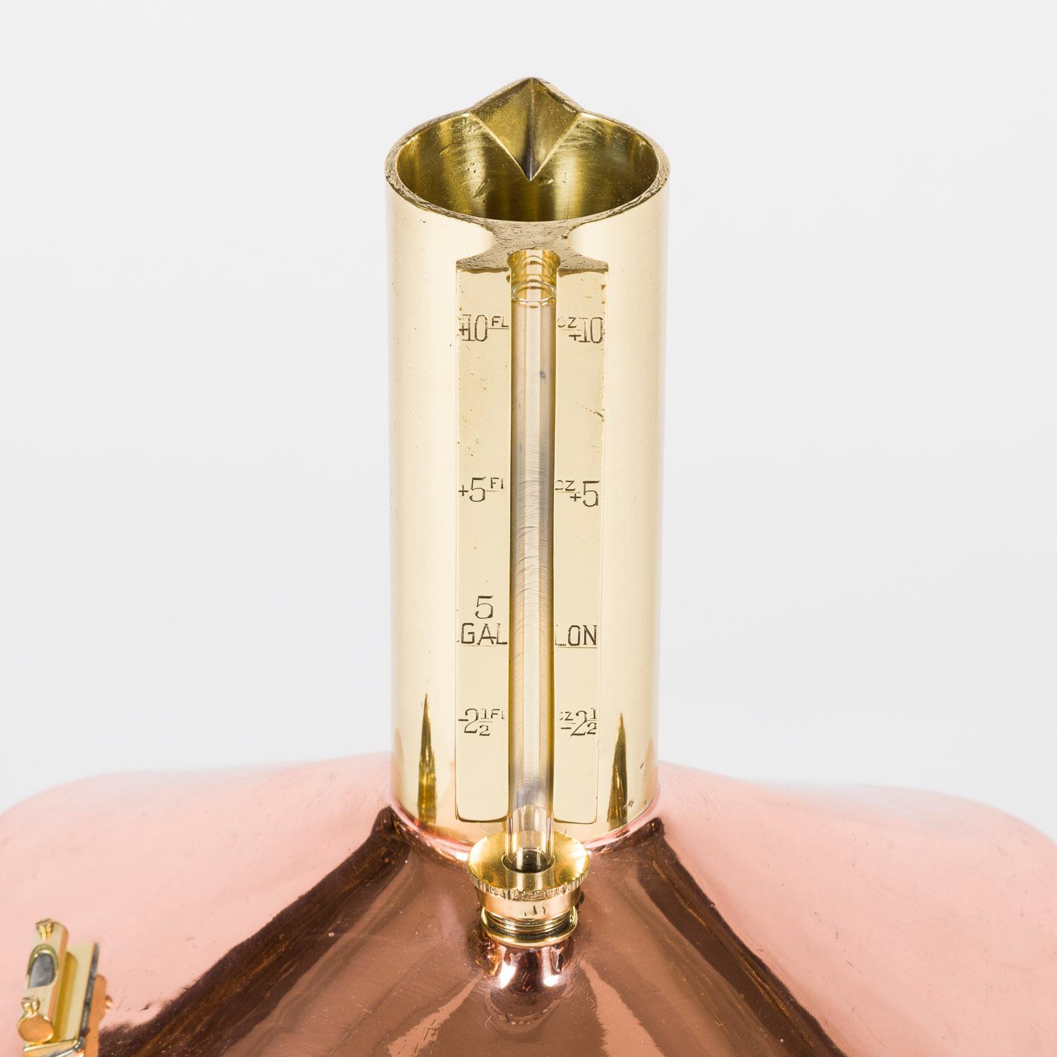 Set of copper imperial volume standard fuel measures by Avery For Sale ...