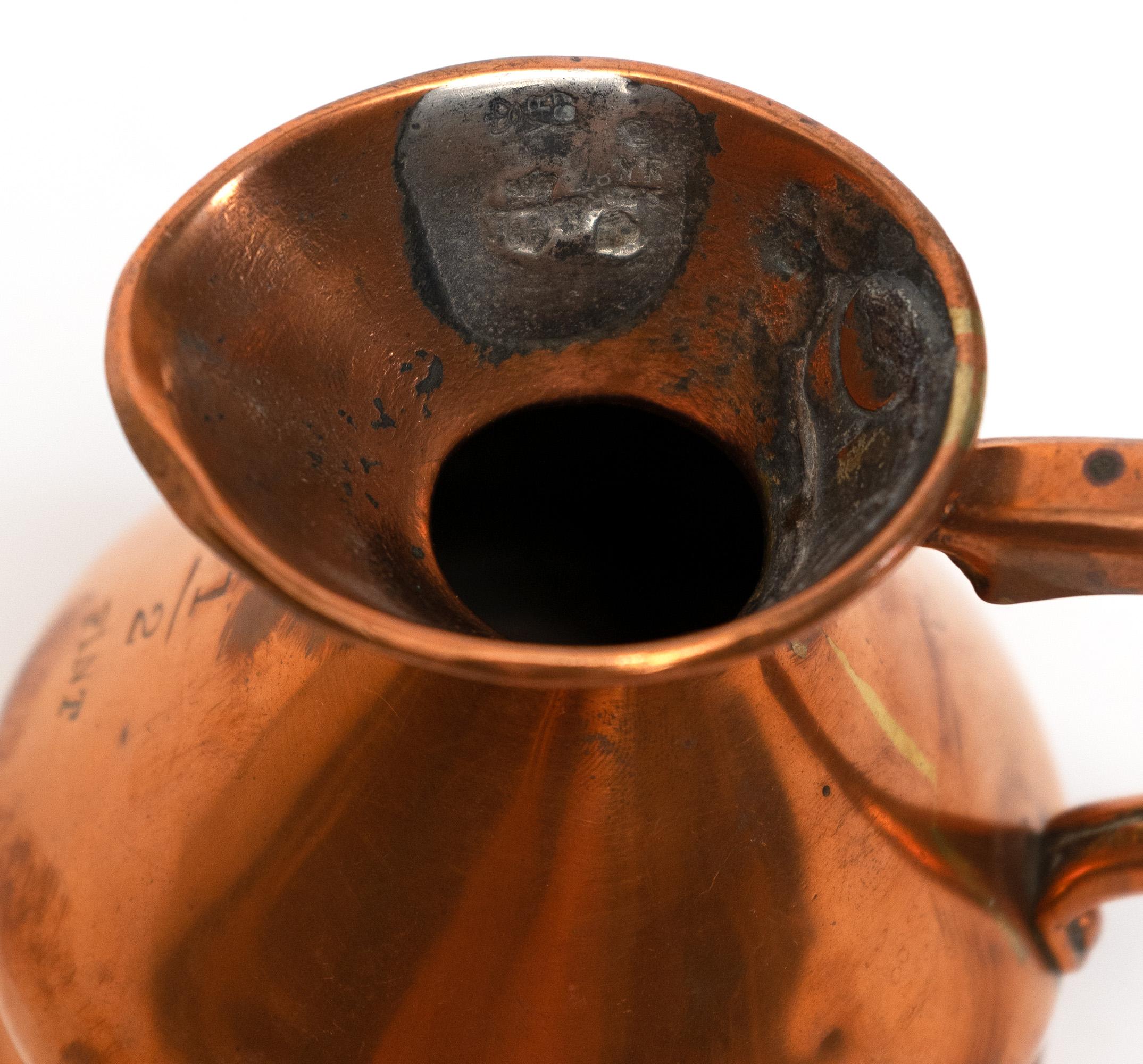 Set of Copper Measuring Cups For Sale at 1stDibs
