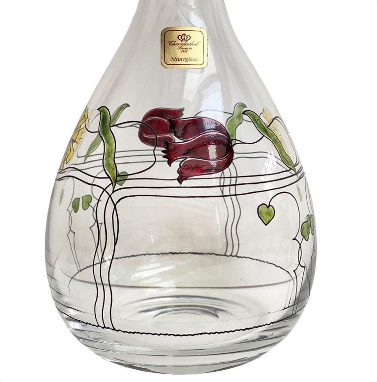 Set of Crystal Decanter and Glasses Theresienthal Bavaria ...