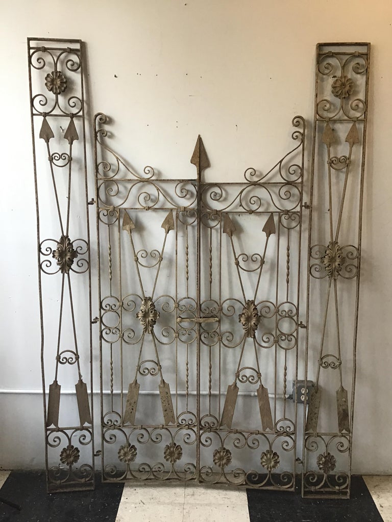 Set of Custom Neoclassical Iron Garden Gates at 1stDibs | custom gates ...