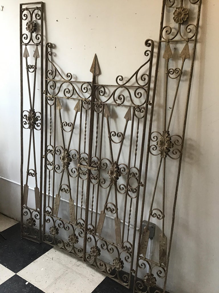 Set of Custom Neoclassical Iron Garden Gates at 1stDibs | custom gates ...