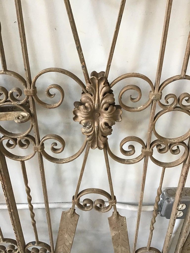 Set of Custom Neoclassical Iron Garden Gates at 1stDibs