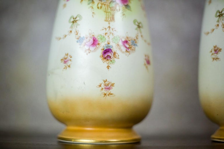 Set of Devon Ware Vases from the 1920s For Sale at 1stdibs