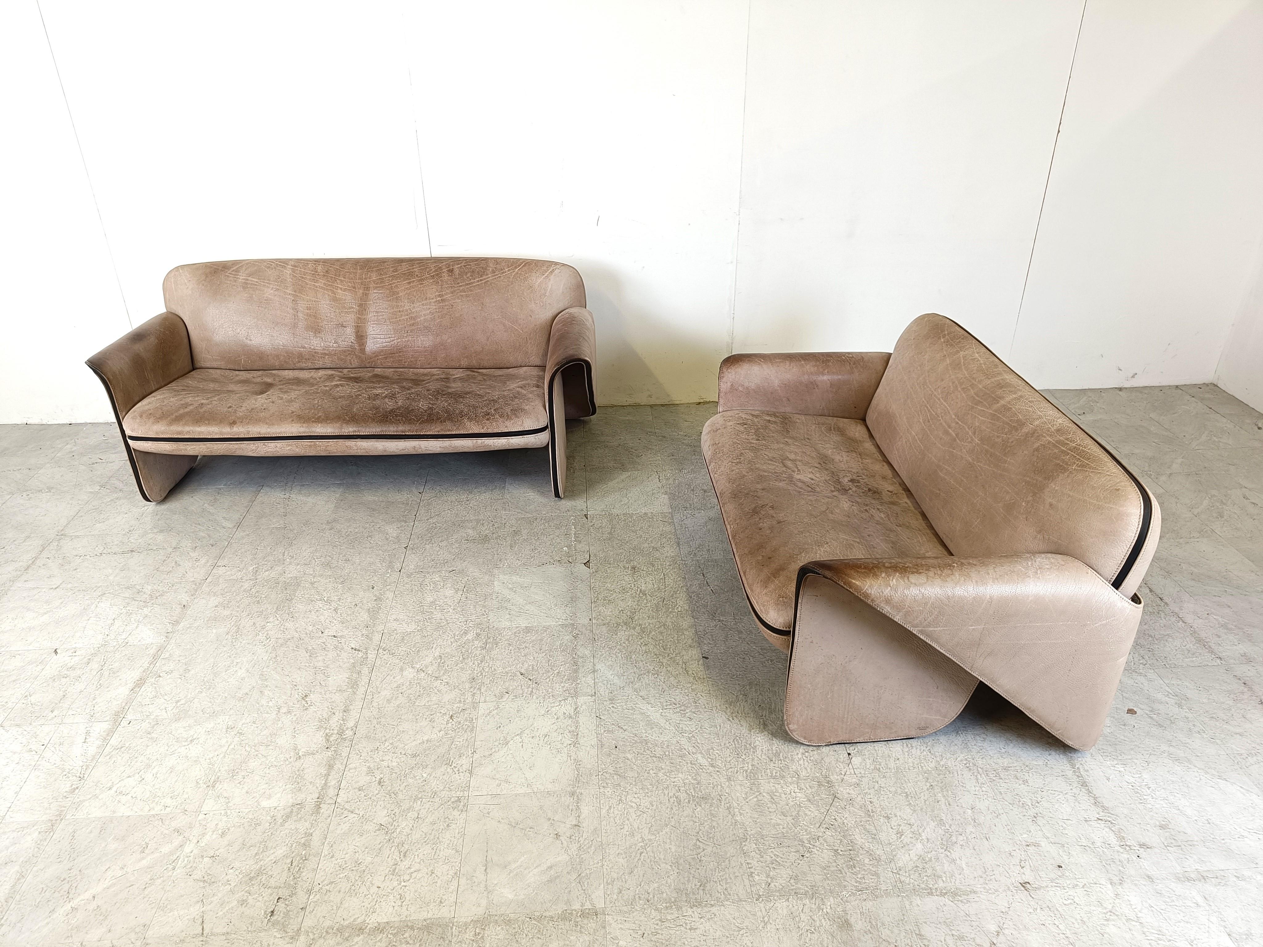 Set of DS 125 sofas designed by Gerd Lange for Desede, 1970s For Sale ...