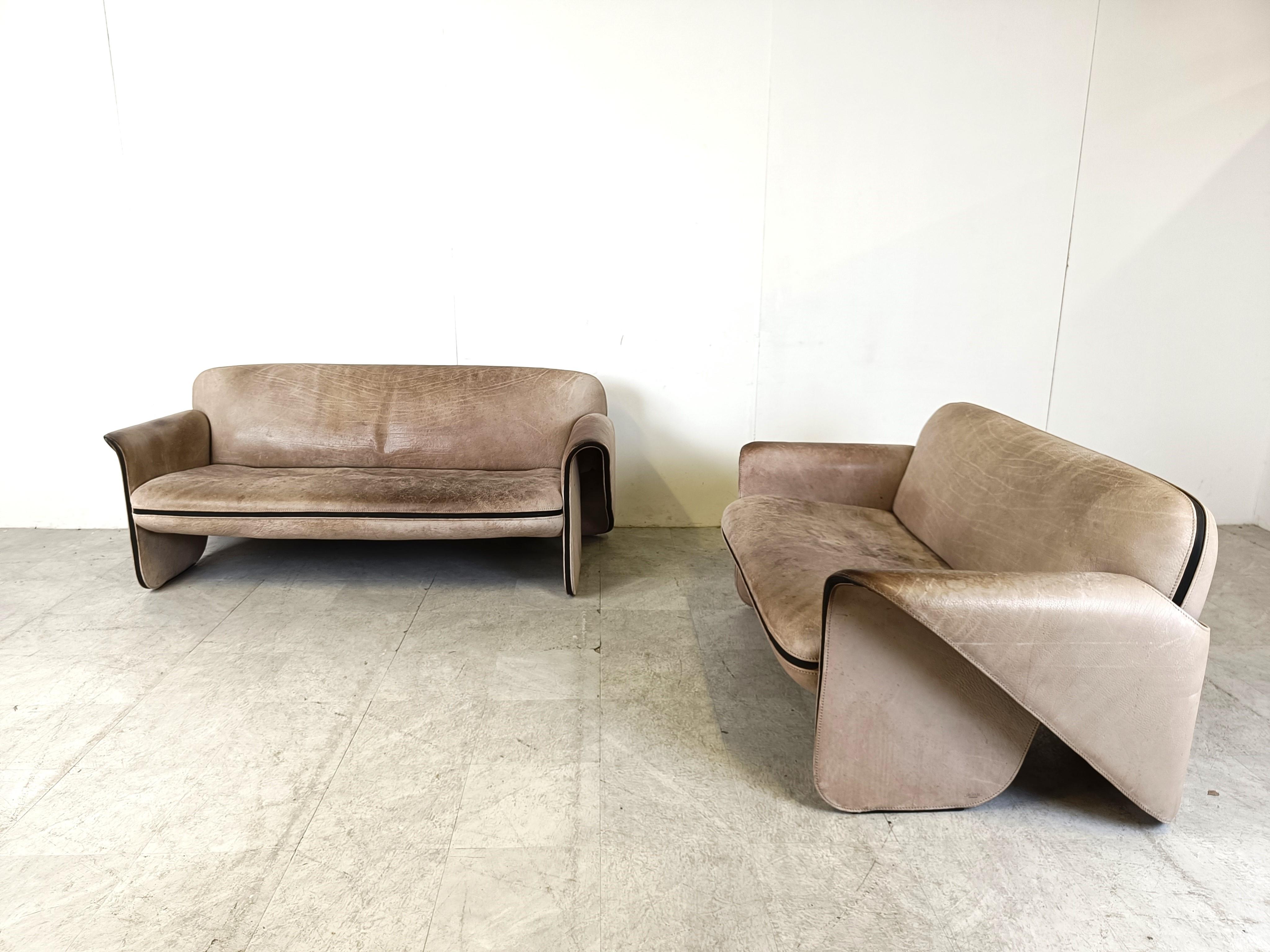 Set of DS 125 sofas designed by Gerd Lange for Desede, 1970s For Sale at 1stDibs