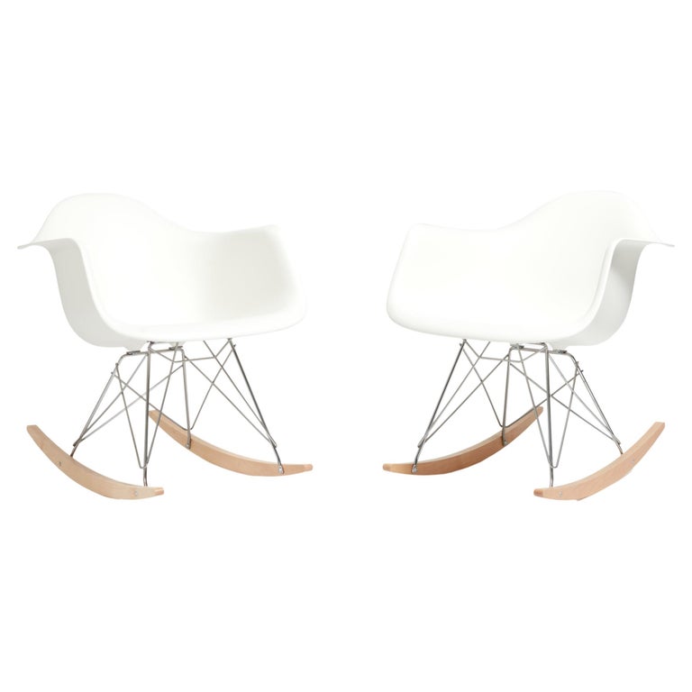 Set of Eames Plastic Rocking Armchairs for Vitra For Sale at 1stDibs