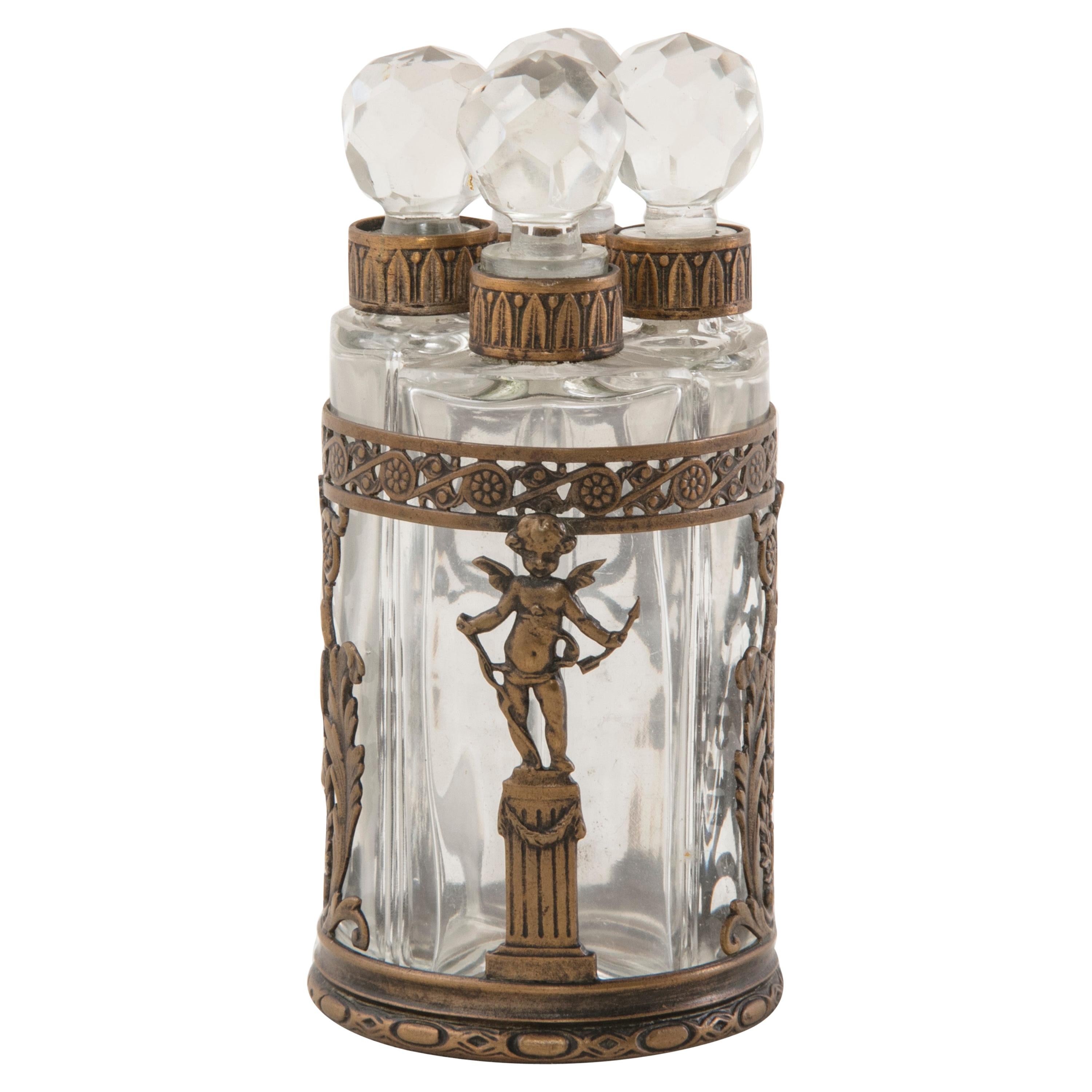 Set of Early 19th Century French Empire Period Crystal Perfume Bottles ...