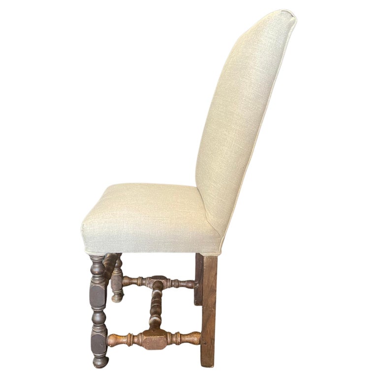 Set of Early French Louis XIII Chairs with Intricate Turnery For Sale ...