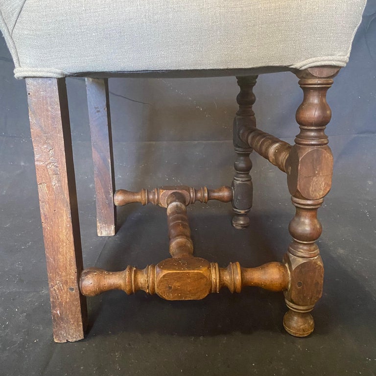 Set of Early French Louis XIII Chairs with Intricate Turnery For Sale ...