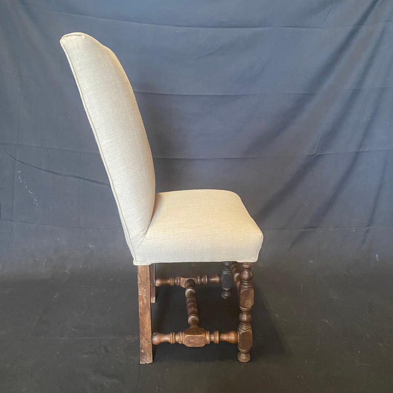 Set of Early French Louis XIII Chairs with Intricate Turnery For Sale ...