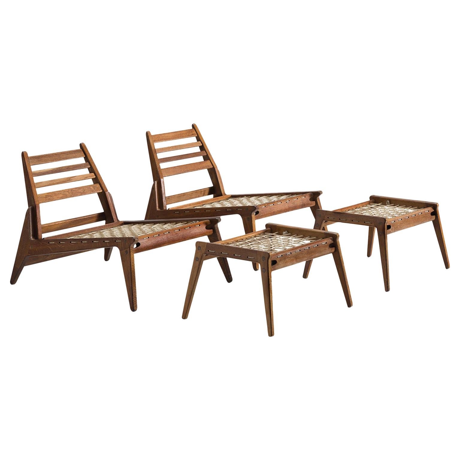 Original Highback Falcon Chair and Ottoman For Sale at 1stdibs