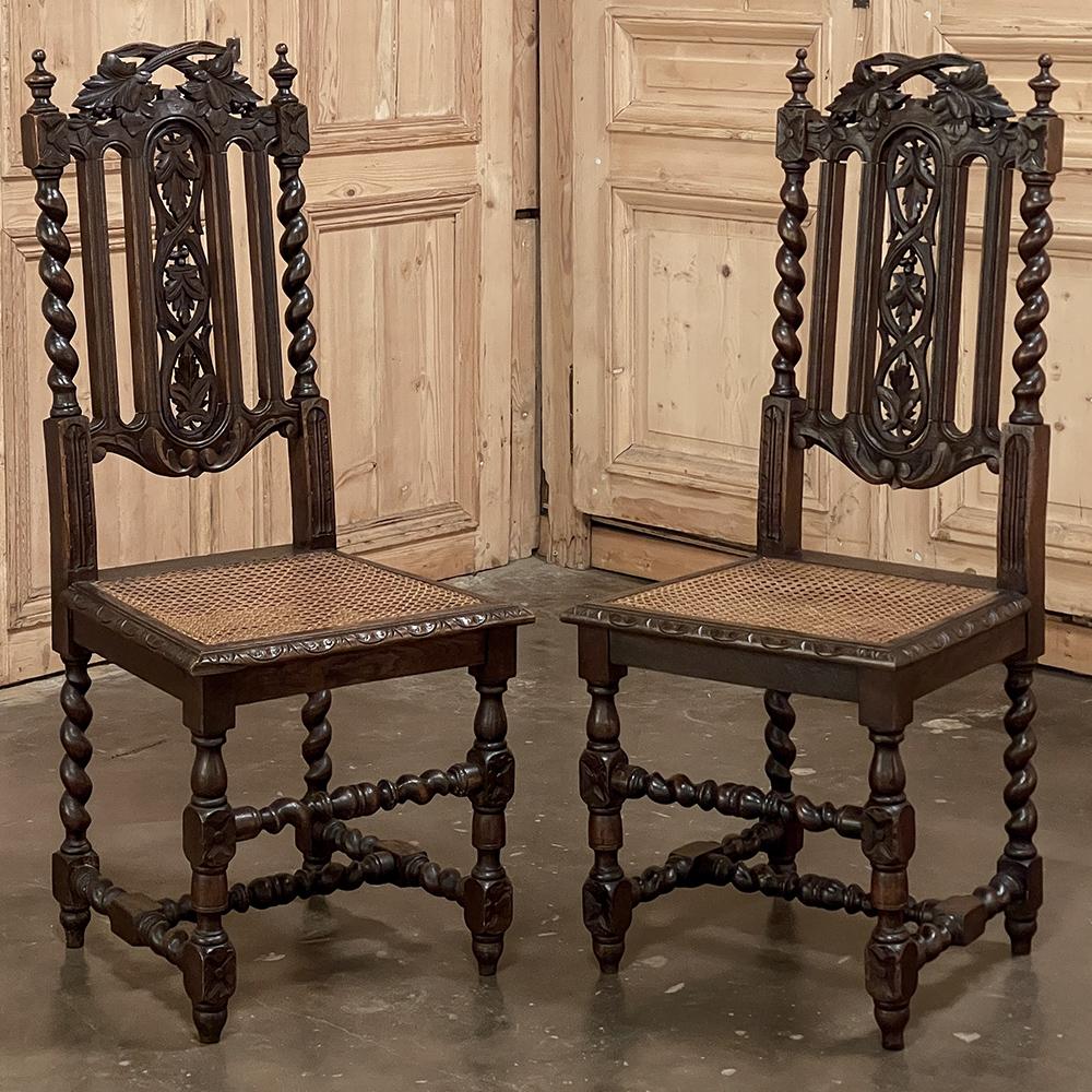 Set of Eight 19th Century French Renaissance Dining Chairs For Sale at ...