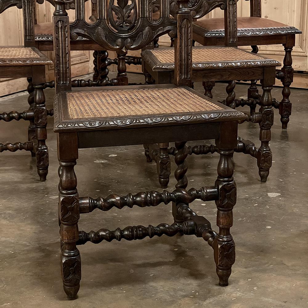 Set of Eight 19th Century French Renaissance Dining Chairs For Sale at ...