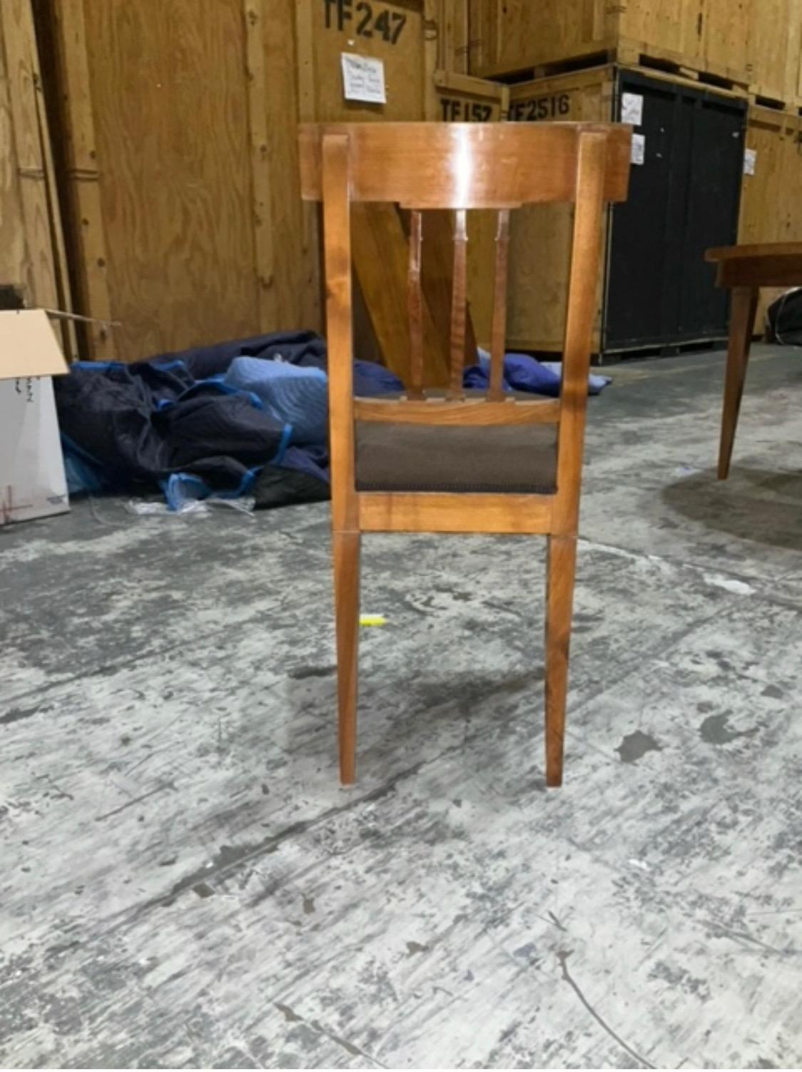 Set of Eight 19th Century German Biedermeier Walnut Dining Chairs at ...
