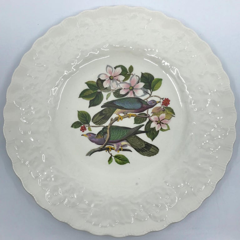Set of Eight Audubon Bird Dinner Plates at 1stDibs