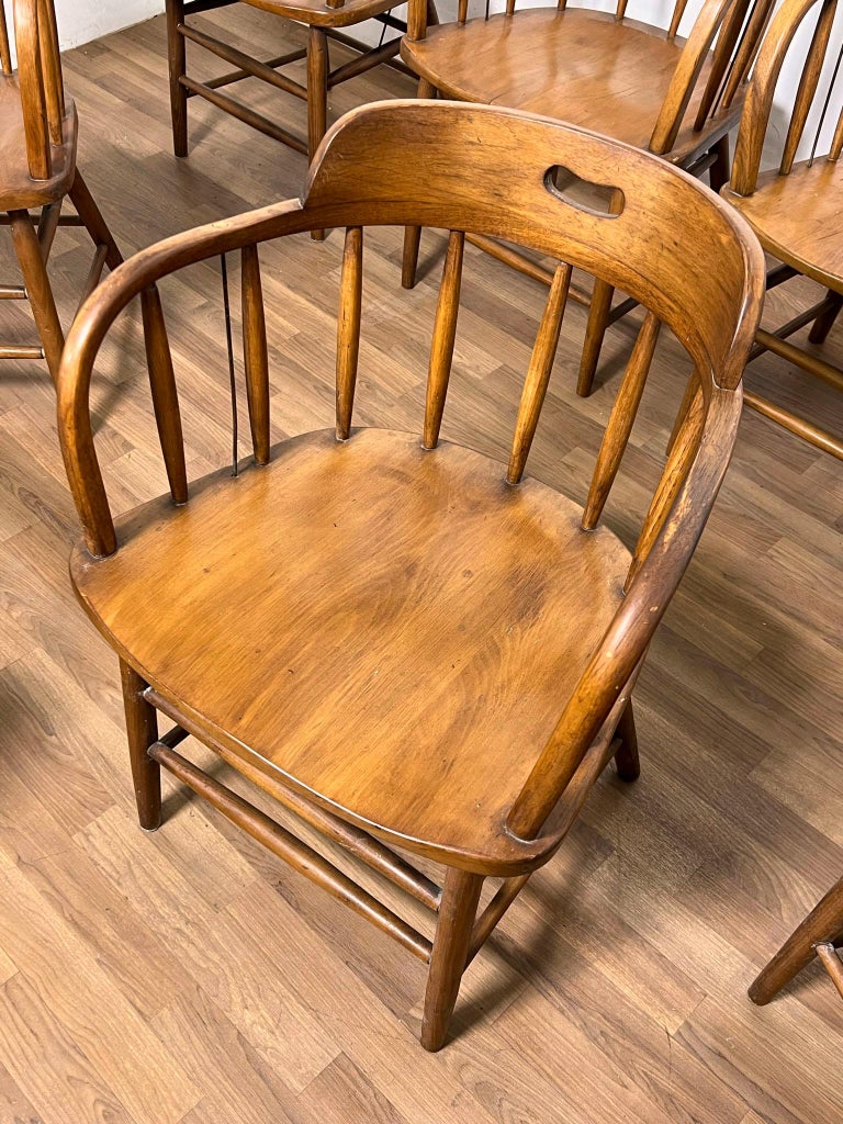 Set of Eight Boling Chair Company "Georgia O'Keeffe" Dining Chairs ...