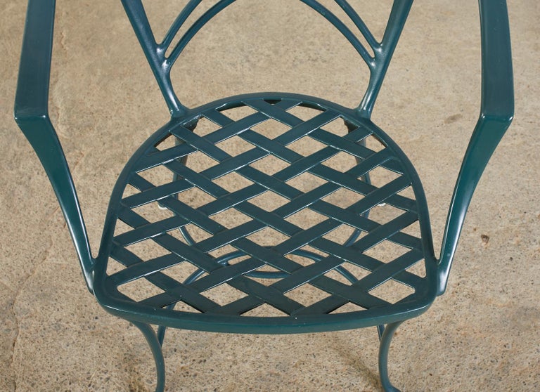 Set of Eight Brown Jordan Classic Garden Dining Armchairs at 1stDibs